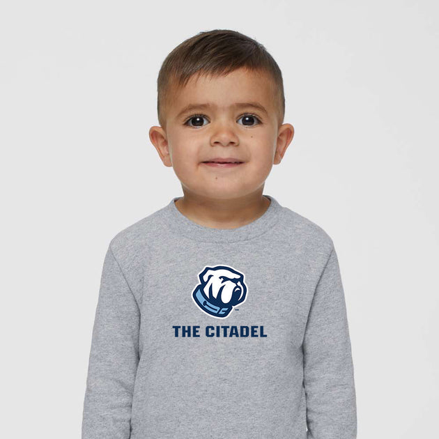 The Citadel Bulldog, Toddler Cotton Jersey Long Sleeve Tee | Big Red ...