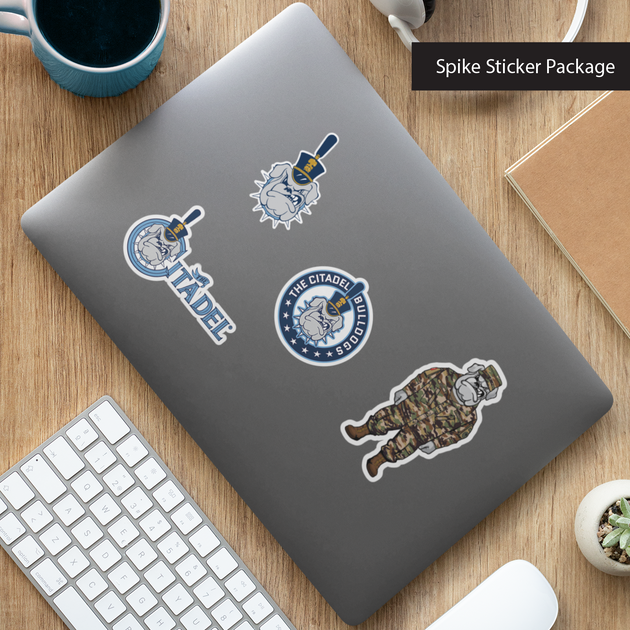 The Citadel, Spike Sticker Package - 4 Stickers | Big Red Palmetto Store