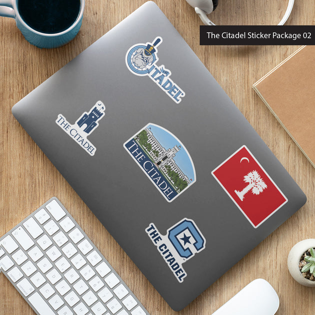 The Citadel Sticker Package 02 - 5 Stickers | Big Red Palmetto Store