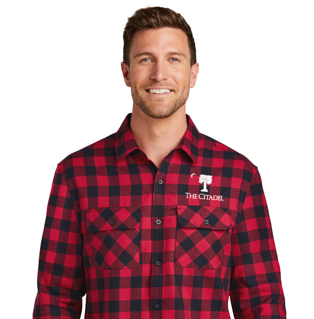 The Citadel, Big Red, Plaid Flannel Shirt | Big Red Palmetto Store