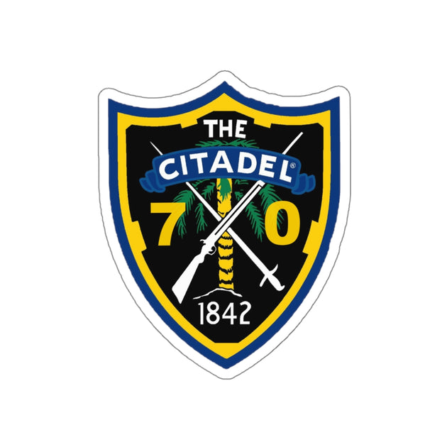 Class of 1970 Citadel Shield Die-Cut Stickers | Big Red Palmetto Store