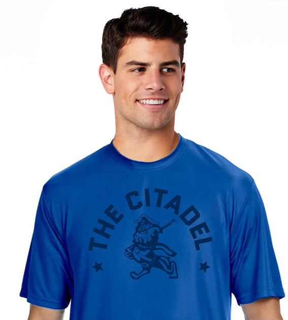 The Citadel, Marching Bulldog and Stars Cooling Performance Tee Shirt ...