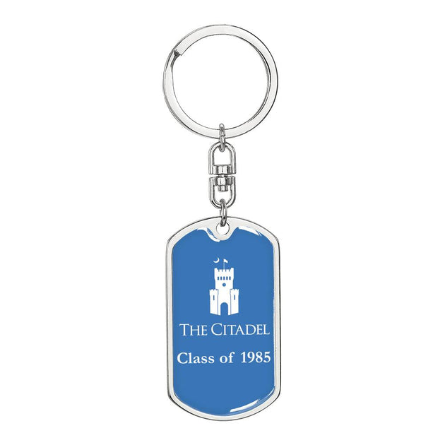 The Citadel Class of 1985 Custom Engravable Key Ring | Big Red Palmetto ...
